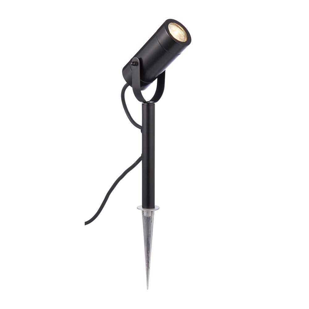 Saxby Palin Black IP44 310mm Spike Light 75438 | Click4Electrics