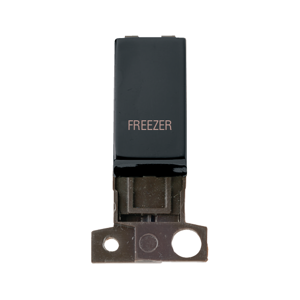 Click MiniGrid MD018MBFZ Matt Black 13A Double Pole Freezer Switch ...