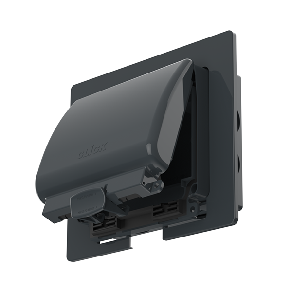 Click AquIP Recess Mounting Kit For 2 Gang IP66 Weatherproof OA2RKAG ...