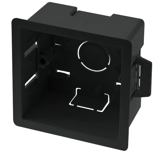 Click 1 Gang 35mm Deep Dry Lining Box - Black WA087PBK | Click4Electrics