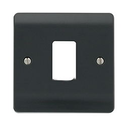 Click Part M 1 Gang Grid Pro Front Plate CMA20401AG | Click4Electrics