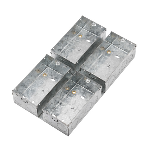 Knightsbridge Screwless Flat Plate Matt White Combination Plate ...